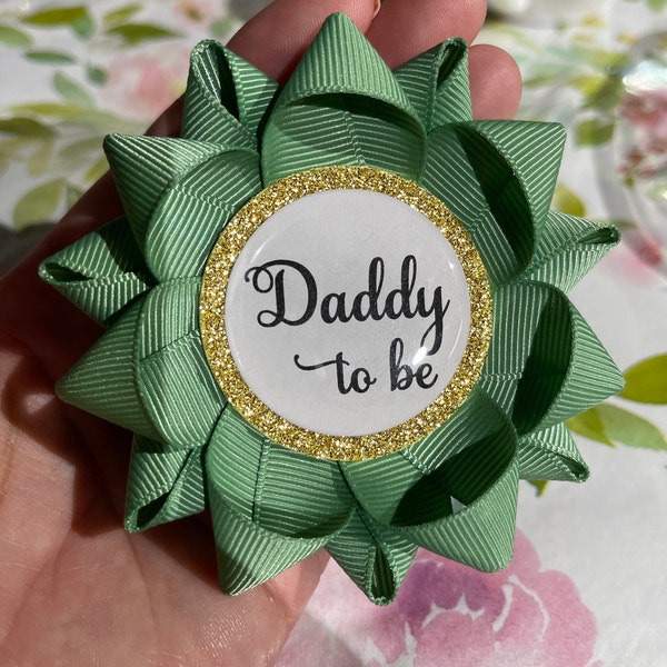 Sage Green Baby Shower Pins, Gender Neutral Decorations, Grandma to Be ...