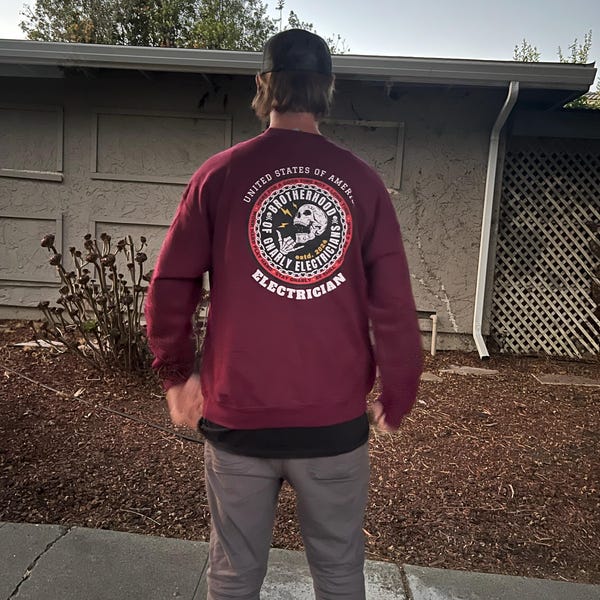 Transparent Die-cut Electrician Sticker, Electrician Gift, Funny ...