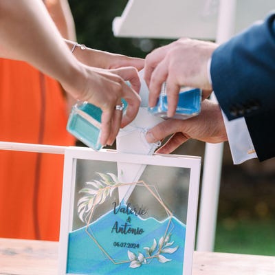 Wedding Sand Ceremony Photo Frame With Sand Unity Sand Ceremony With ...