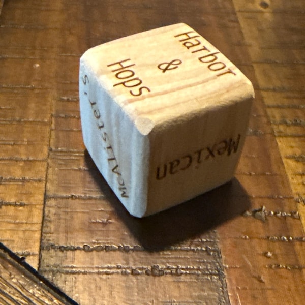Custom Wooden Dice, Dice Family Night Dice, Date Night Die, Teacher ...
