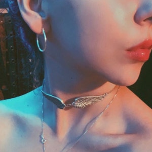 Angel Choker Angel Wing Necklace, Fairy Choker, Angel Wing Necklace ...