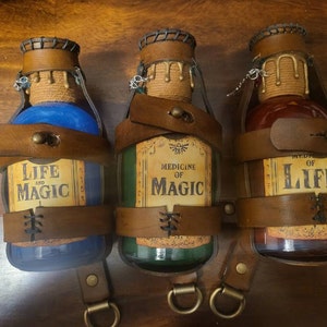 The Legend of Zelda Red, Green and Blue 3 Potion Bundle Inspired by the ...