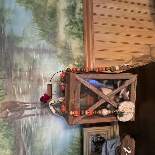 Farmhouse Candy Canes, Wood Bead Candy Canes, Christmas Home Decor ...