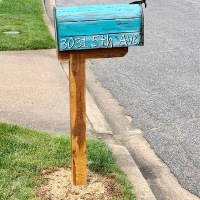 Hand Painted Mailboxes Tropical Beach Coastal, Coral, Waves ...
