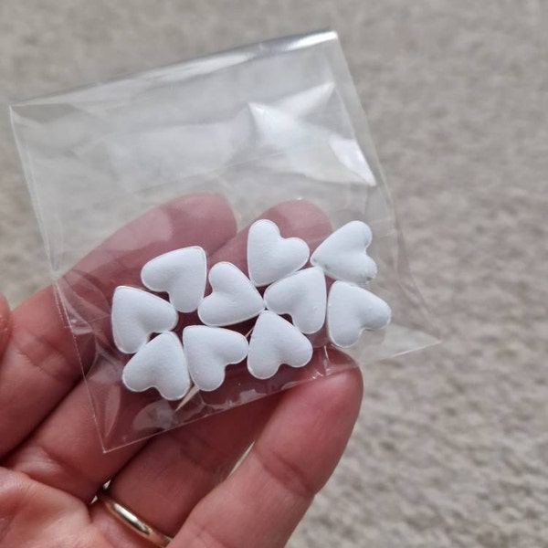 Mini Heart Mints Wedding Favours White Sweets - Etsy UK