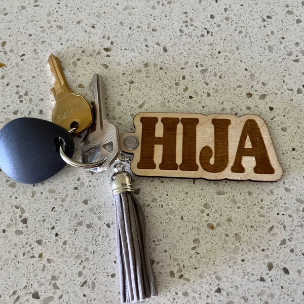 Fun Key Chain, Engraved Wood Key Chain - Etsy