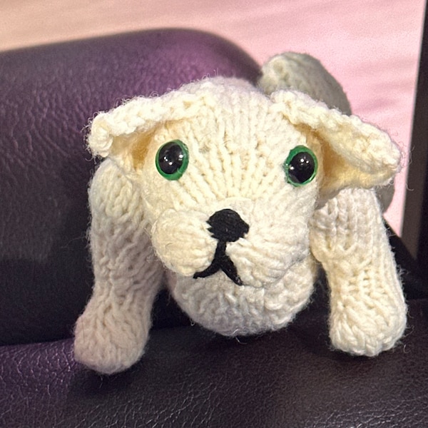 French Bulldog Puppy Knitting Pattern. Little Knitted Realistic Dog ...