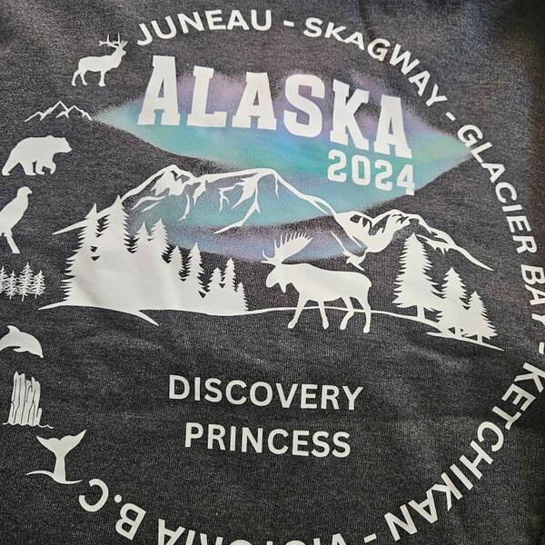 Alaska Cruise T Shirts, Personalized, Alaska Cruise Shirt, Alaska 2024 ...