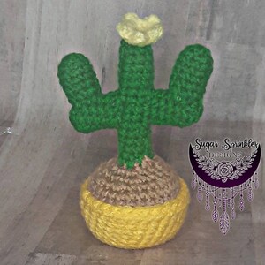 12 Crochet Mini Cactus Garden Patterns EBOOK PDF Knotmonsters Amigurumi ...