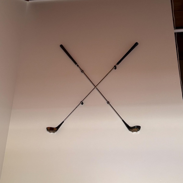 Golf Club "x" Cross Design Wall Mount Bracket (qty. 2) - Etsy