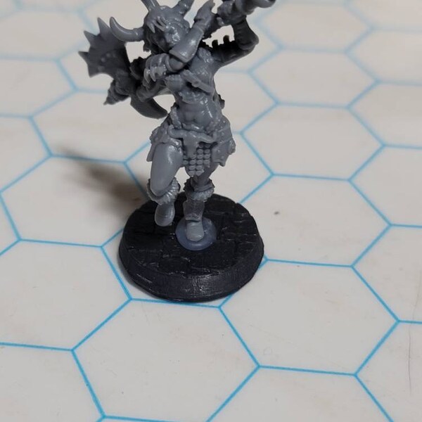 Female Fighter Dnd Miniature Miniatures for Tabletop Games Like D&D or ...