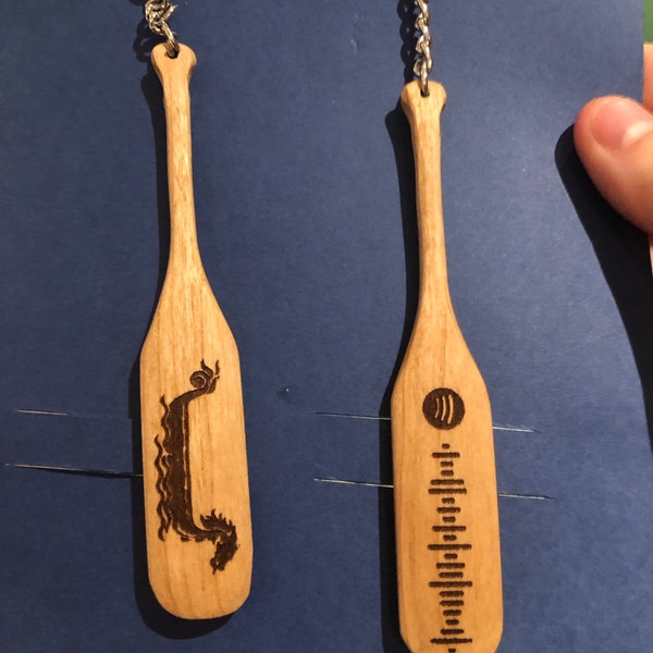 Personalized Canoe Paddle Keychain - Etsy