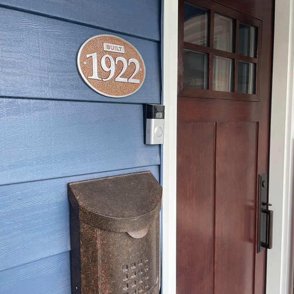 House or Business Year Established/circa/built Placard Sign / Custom ...