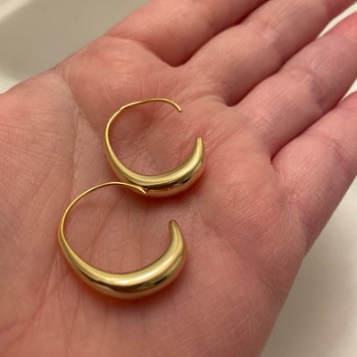 Gold Dangle Earrings, Gold Earrings, Gold Dangles, Gold Charm Earrings ...