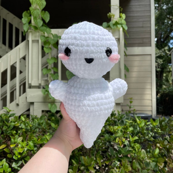 Boo the Ghost Crochet Plushie Pattern - Etsy