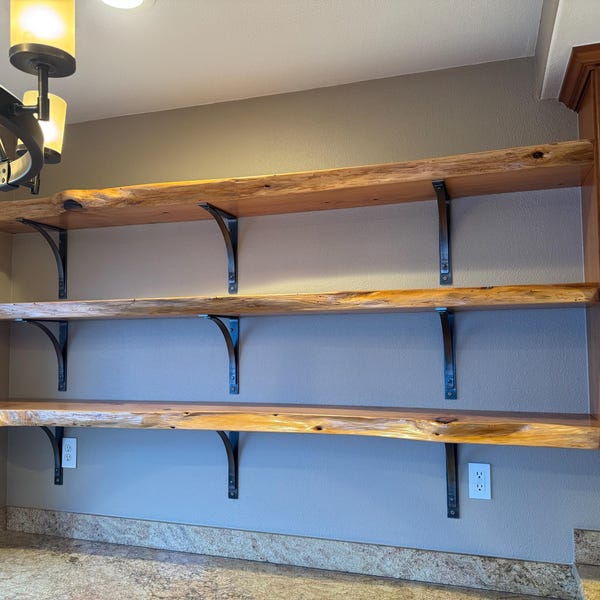 Extra-wide Metal Shelf Brackets - the Station "extra" by Adirondack ...