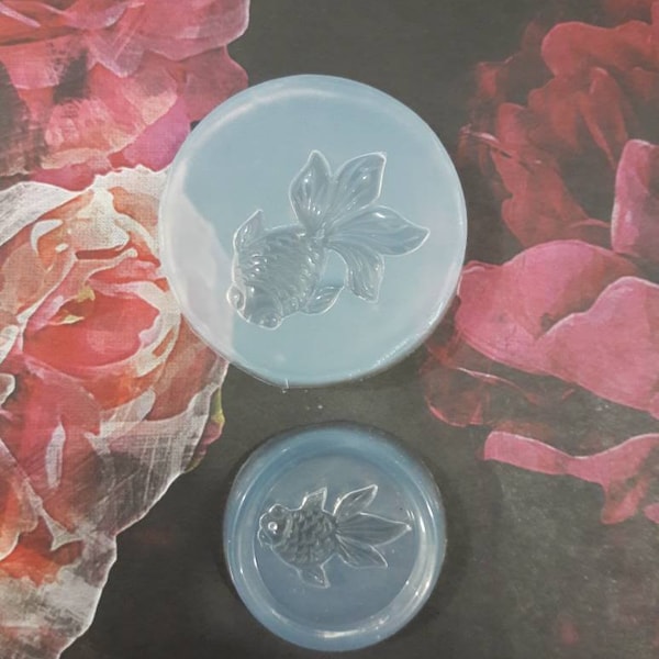 Goldfish Resin Mold-shell Goldfish Mold-cute Goldfish Silicone Mold ...