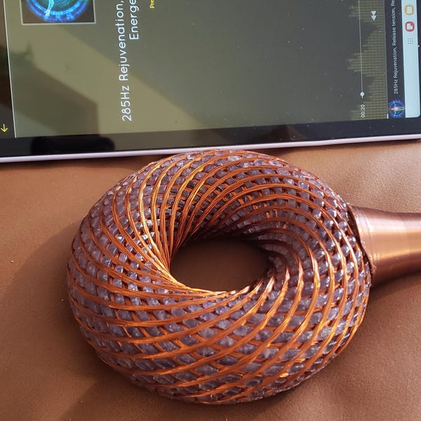 Orgone Scalar/torsion Fields Generator Quartz Rodin Coil 24 Turns 26 Cm ...