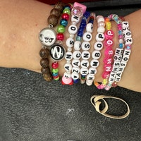 Friends Motto Glow Letters Beaded Bracelets - Etsy