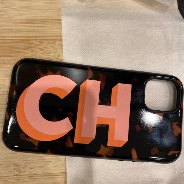 Personalised Large Initial iPhone Case iPhone 16 Case Custom iPhone 17 ...