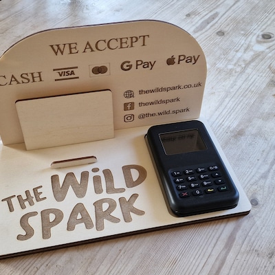 POS Business Card Holder for Craft Market POS Logo Business Card Holder ...