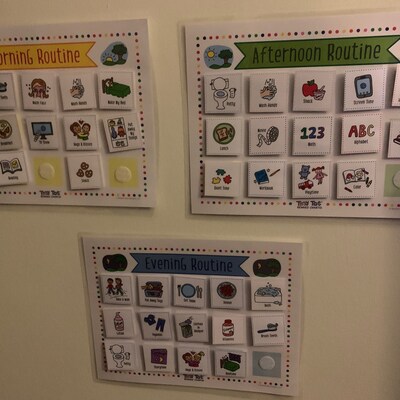 Daily Visual Schedule 120 Routine and Activity Cards, Includes Charts ...