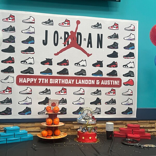 Airman 3D Number 2023, Sneaker Head Party Decor, Jumpman 3D Numbers ...