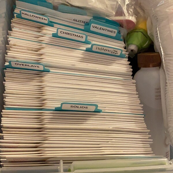 Color Street Labels for Tab Dividers, Divider Organization Labels - Etsy