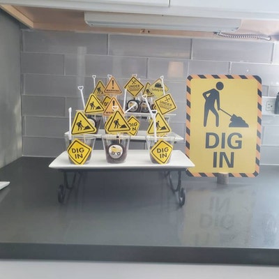 Construction Party Decals Dig in Stickers, Construction Party ...