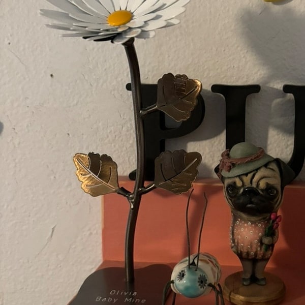 Metal Daisy • Iron Anniversary • 6th Anniversary • Hand Forged ...