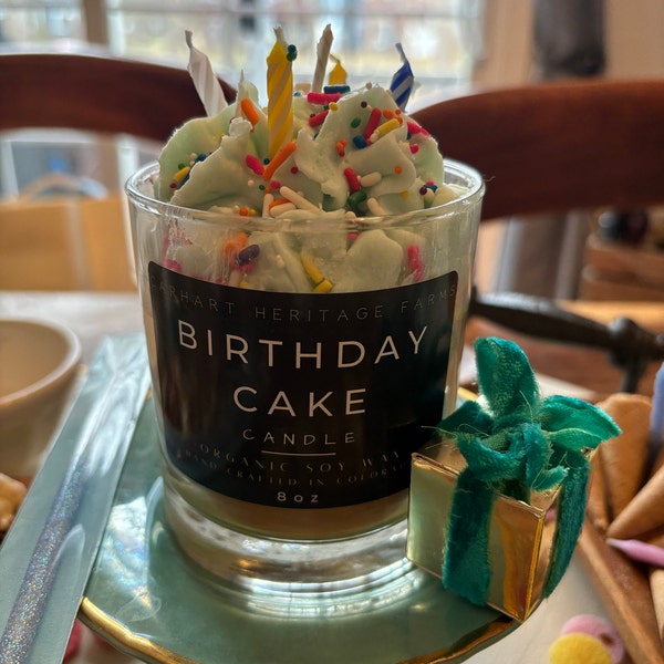 Birthday Cake Dessert Candle - Etsy