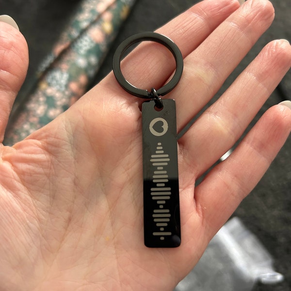 Spotify Music Code Keychain, Music Code Keychains, Personalized ...