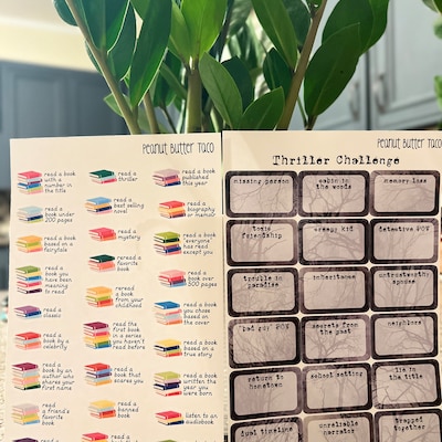 Thriller Reading Challenge Planner Stickers Genre Reading Challenge ...