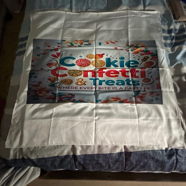 Custom Table Runner With Business Logo & Name Printed on Table Banner ...