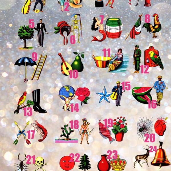 Loteria Mexicana All 54 Cards Board - Etsy