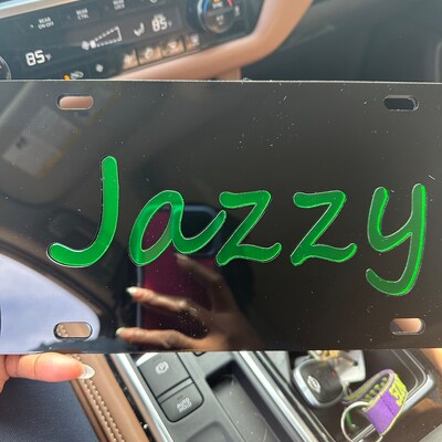 Custom Mirror dark Blue License Plate, Car Tag, Personalized Car Tag ...