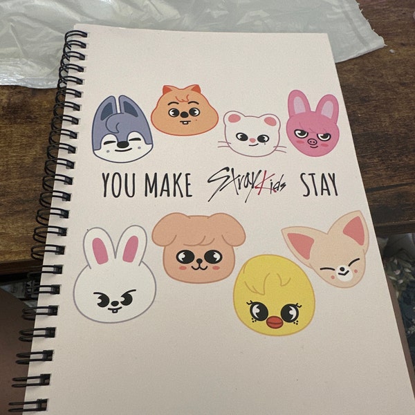 Stray Kids SKZOO Notebook Stray Kids Bangchan Seungmin Jeongin Leeknow ...