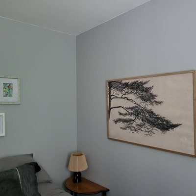 Pine Tree Branch Print, Vintage Tree Drawing Enhanced, Printable Tree ...