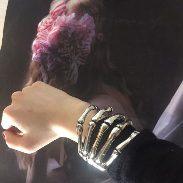 Hand Skeleton Cuff / Bracelet by Defy - Cool Statement Unique Jewelry ...