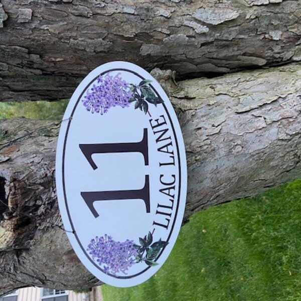 Address Sign Plain White With Stake - Etsy