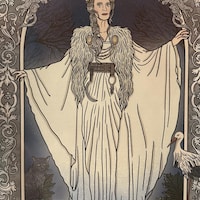 SKADI A4 Art Print Norse Pagan Jötunn Wild Woman Jötunheim Scandinavian ...