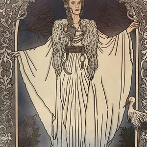 ARIANRHOD A5 Art Print Celtic Goddess Irish Folklore Pagan Art Welsh ...