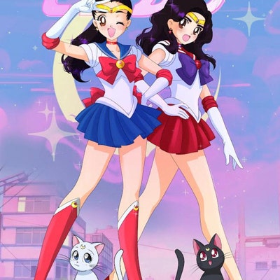 Personalised Sailor Moon Portrait / Custom Sailor Moon Art - Etsy