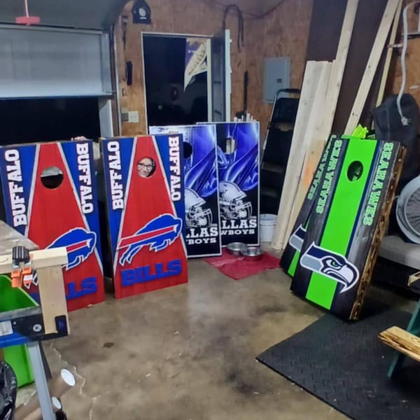 Custom Cornhole Board Wraps: Your Design - Etsy