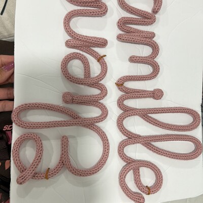 Printable Letter Templates for Knitted Wire Tricotin - Etsy