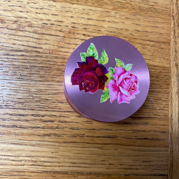 Floral Roses Metal Grinder Herb With Catcher Set, 4 Piece Airplane ...