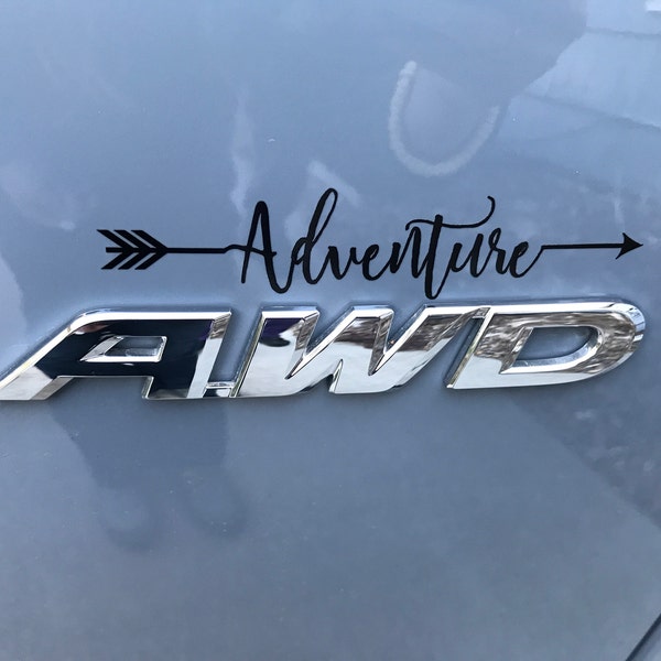 Adventure Arrow Vinyl Decal - Adventure Awaits, Water Bottle Decal ...