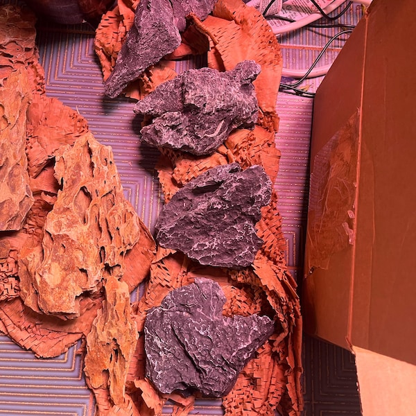 2-4 Gallon Nano Aquascape Decor SOUL CANYON Aquarium Dragon Rocks ...