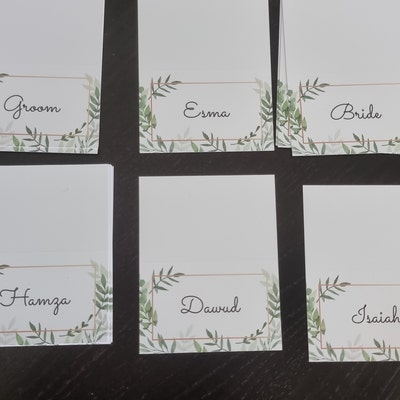 Personalised Guest Menu in Minimalist Design BT107 Menu Place Card - Etsy