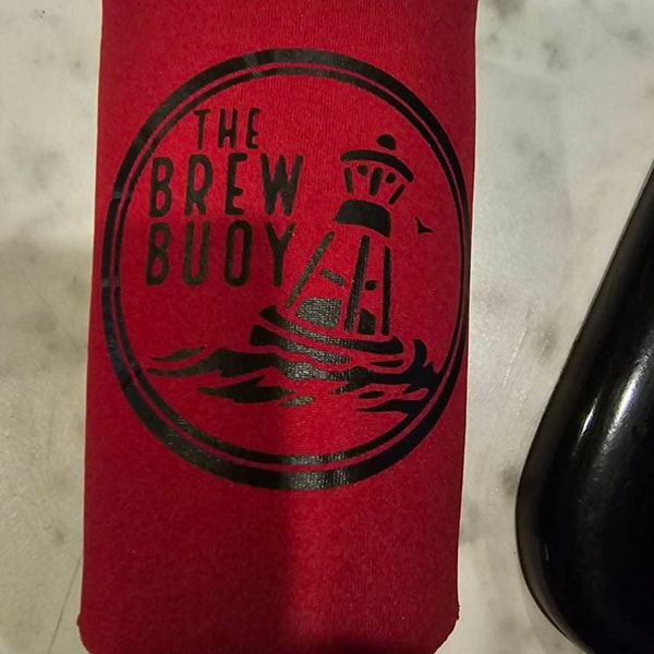 CHECKERBOARD MAMA/ Brew Buoy/ Floating Can Cooler/ Floating Drink ...